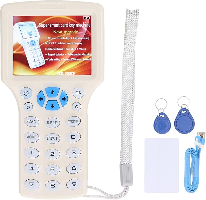 Cryfokt NFC RFID Card Copier Reader Writer Duplicator, 10 Frequency ...