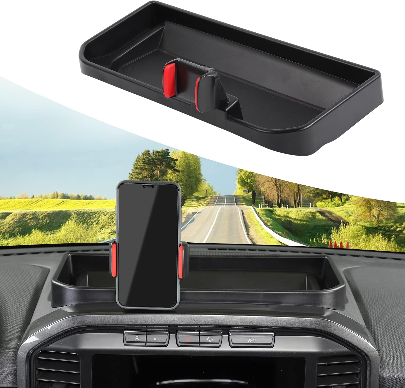 Amazon.com: Jimen for 2021+ F150 Phone Holder, Center Console Dashboard ...