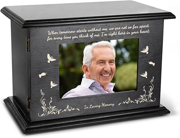Amazon.com: Cremation Memorial Urns for Human Ashes with Photo Frame ...