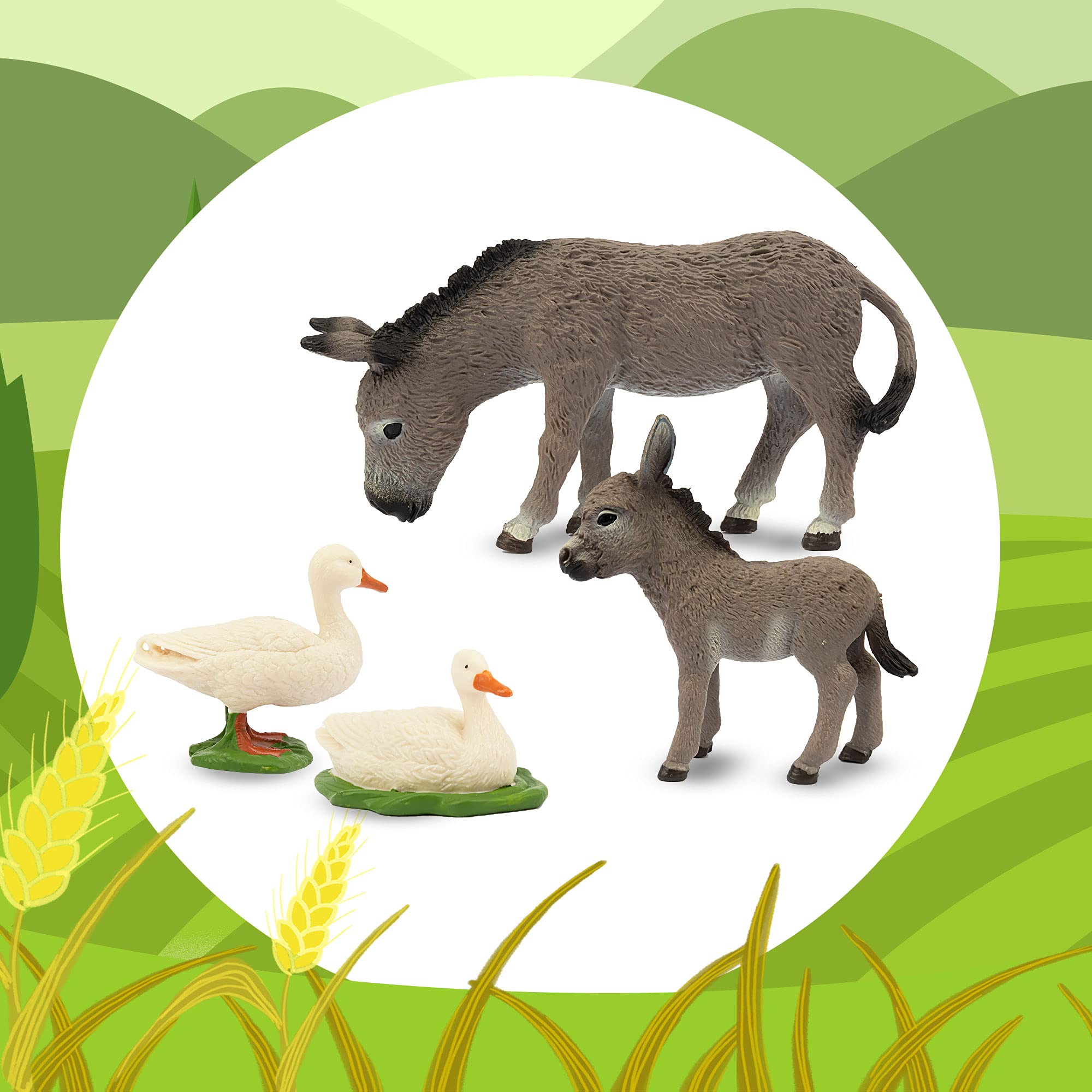 Buy TOYMANY 10PCS Farm Animals Figures, Realistic Farm Animal Toys ...