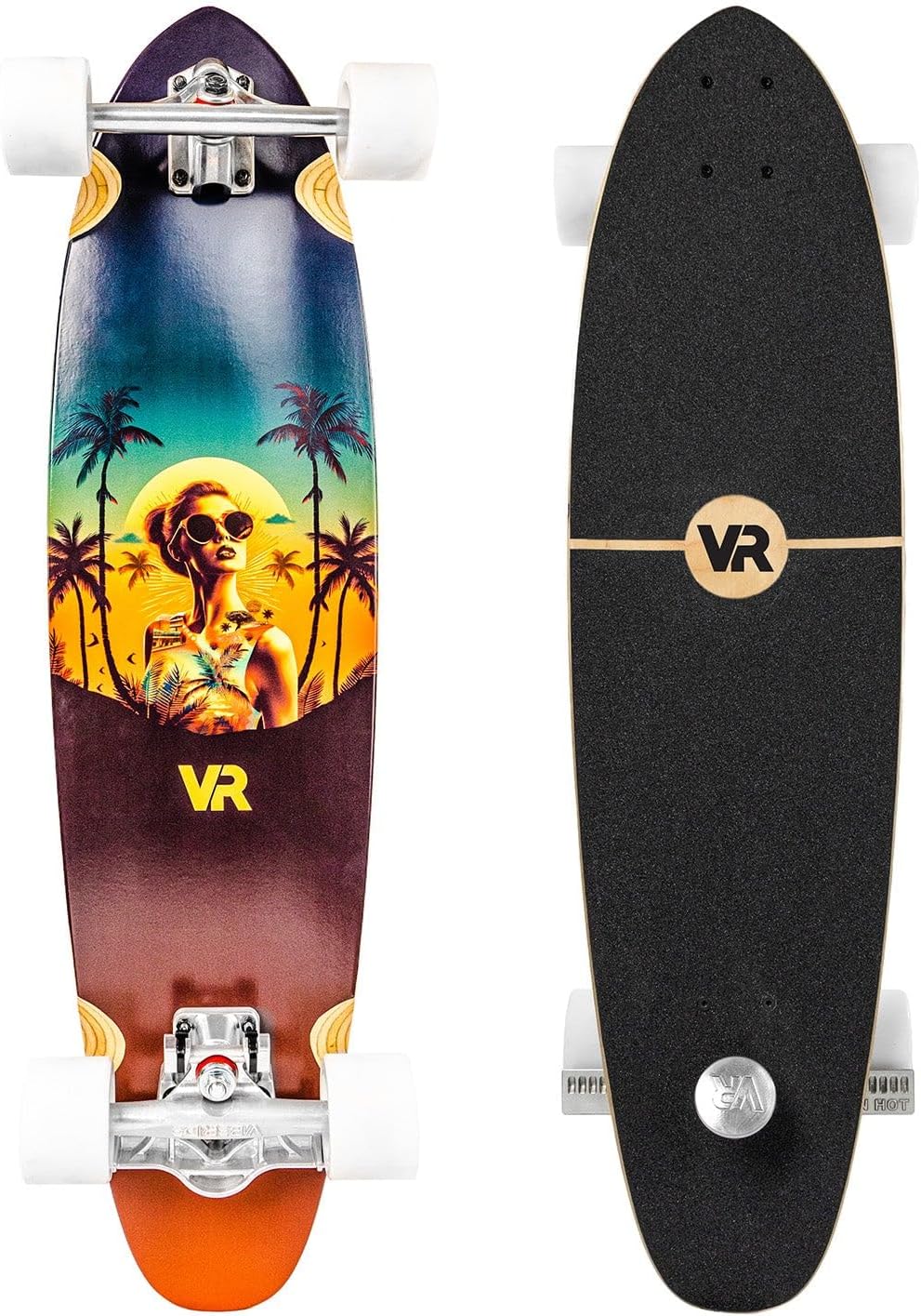 Amazon.com : VibeRide BrakeBoard - Longboard with Brake! | Easily ...