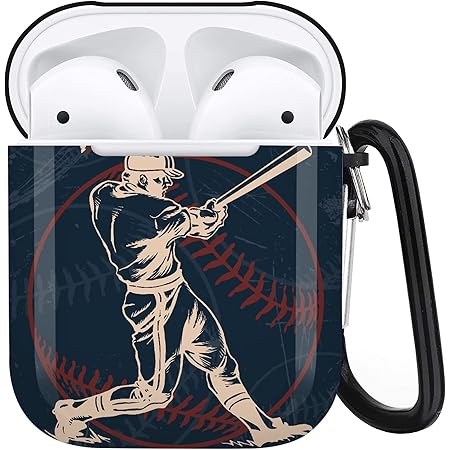 Amazon.com: Baseball Player Flag Airpods Case Compatiable with Airpods ...