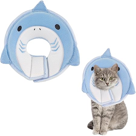 Amazon.com : FRIUSATE Cat Cone Collar Soft, Cute Cat Recovery Collar ...