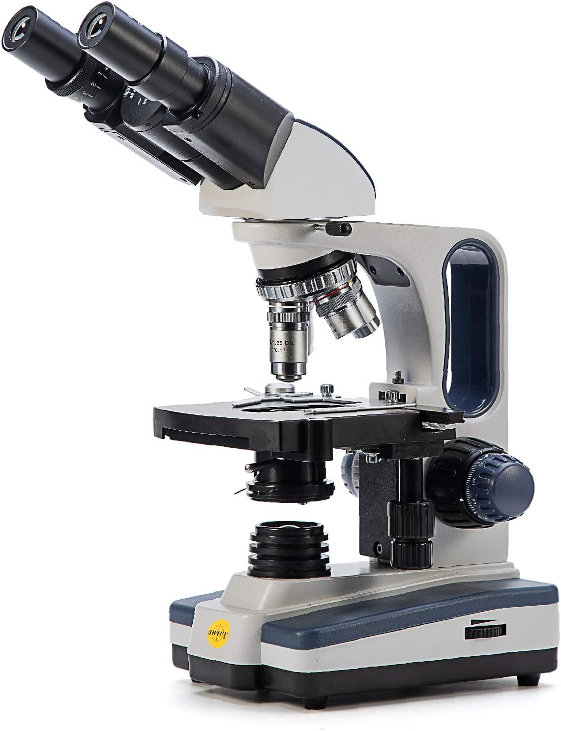 Swift Binocular Microscope SW350B for Adults,40X-2500X,Wide-field 10X ...