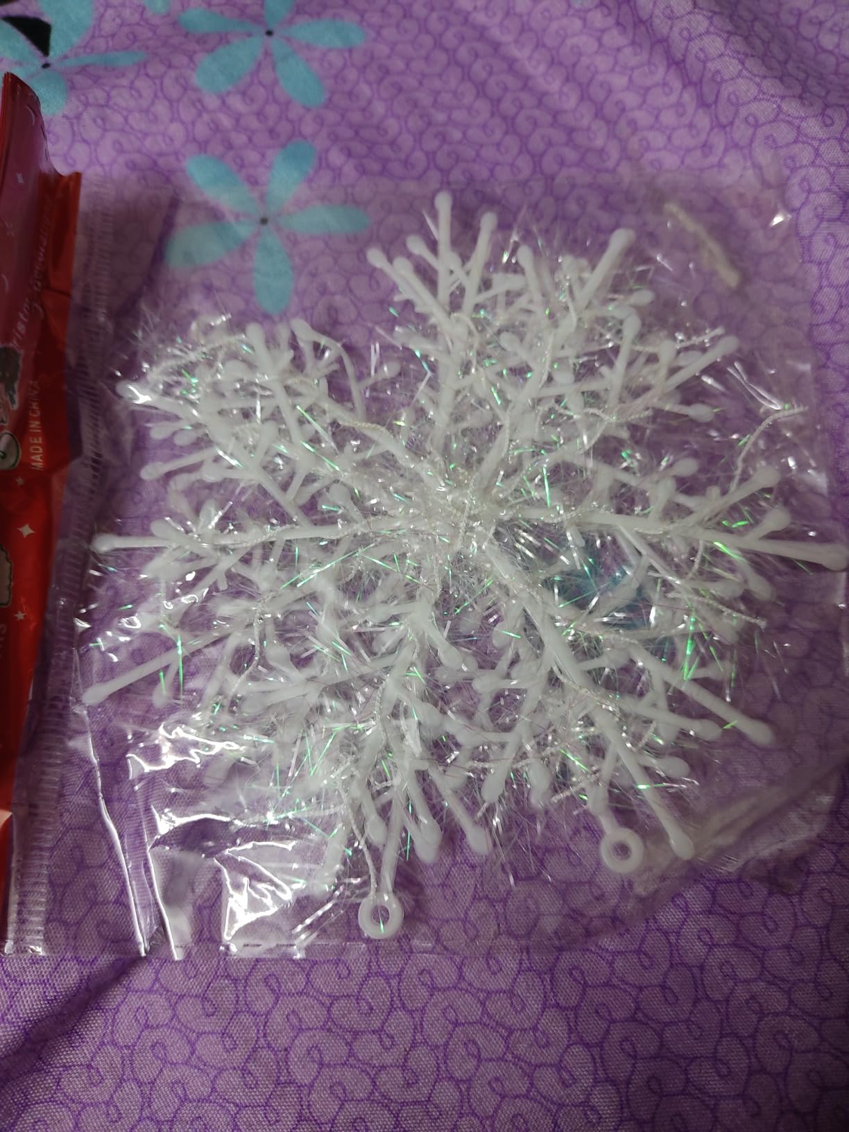 Buy VR Creatives 30 Pcs Christmas Tree Decoration Items Snowflake ...