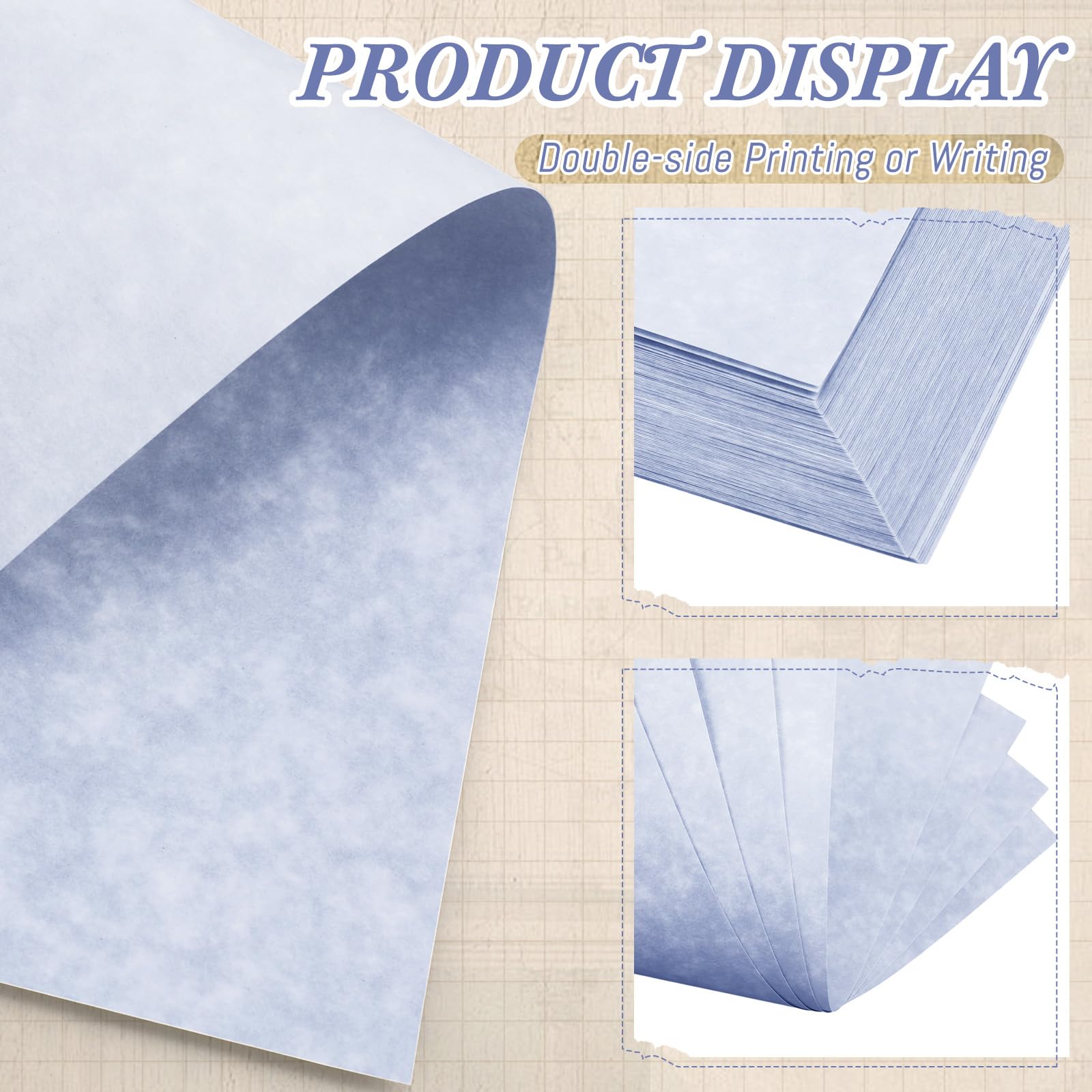 Snapklik.com : Epakh 300 Pcs Old Age Parchment Paper 8.5 X 11 Inch ...