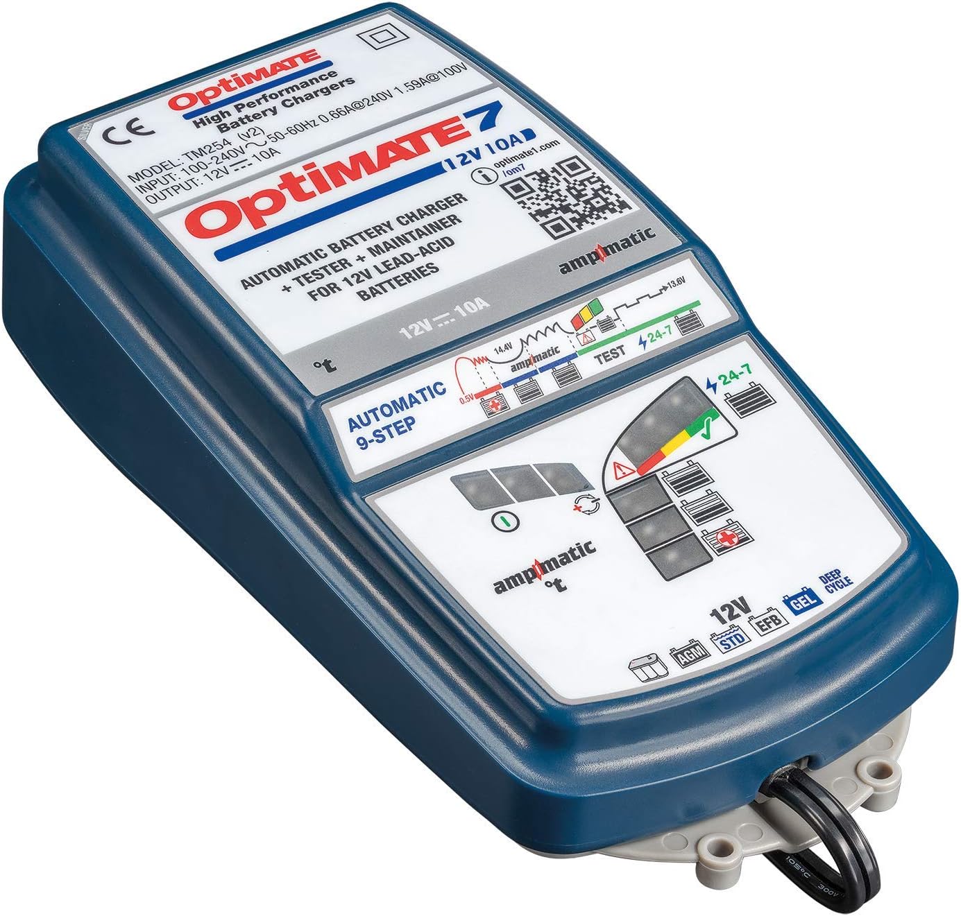 TecMate OptiMATE DC to DC Ladegerät TM500, 12V-Ladegerät für 12V-Batterien/Gleichstromversorgung ...