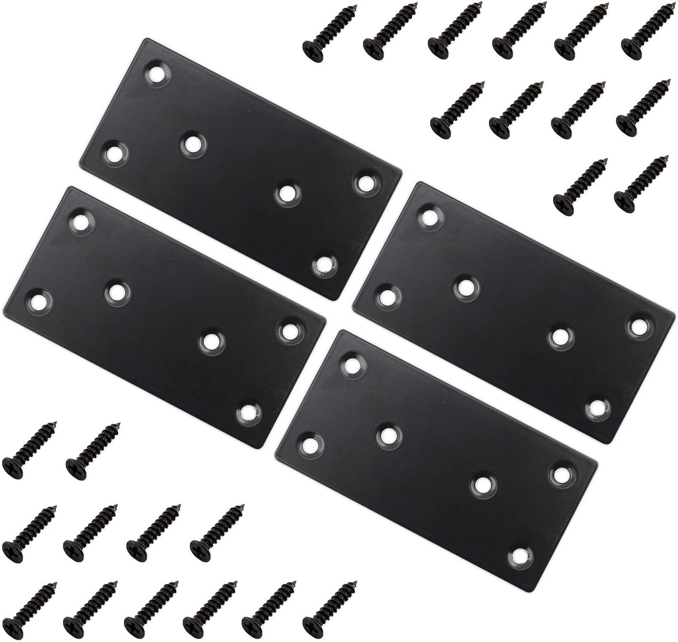 Amazon.com: Global Industrial Table Top Connector Bracket, Metal, Black ...