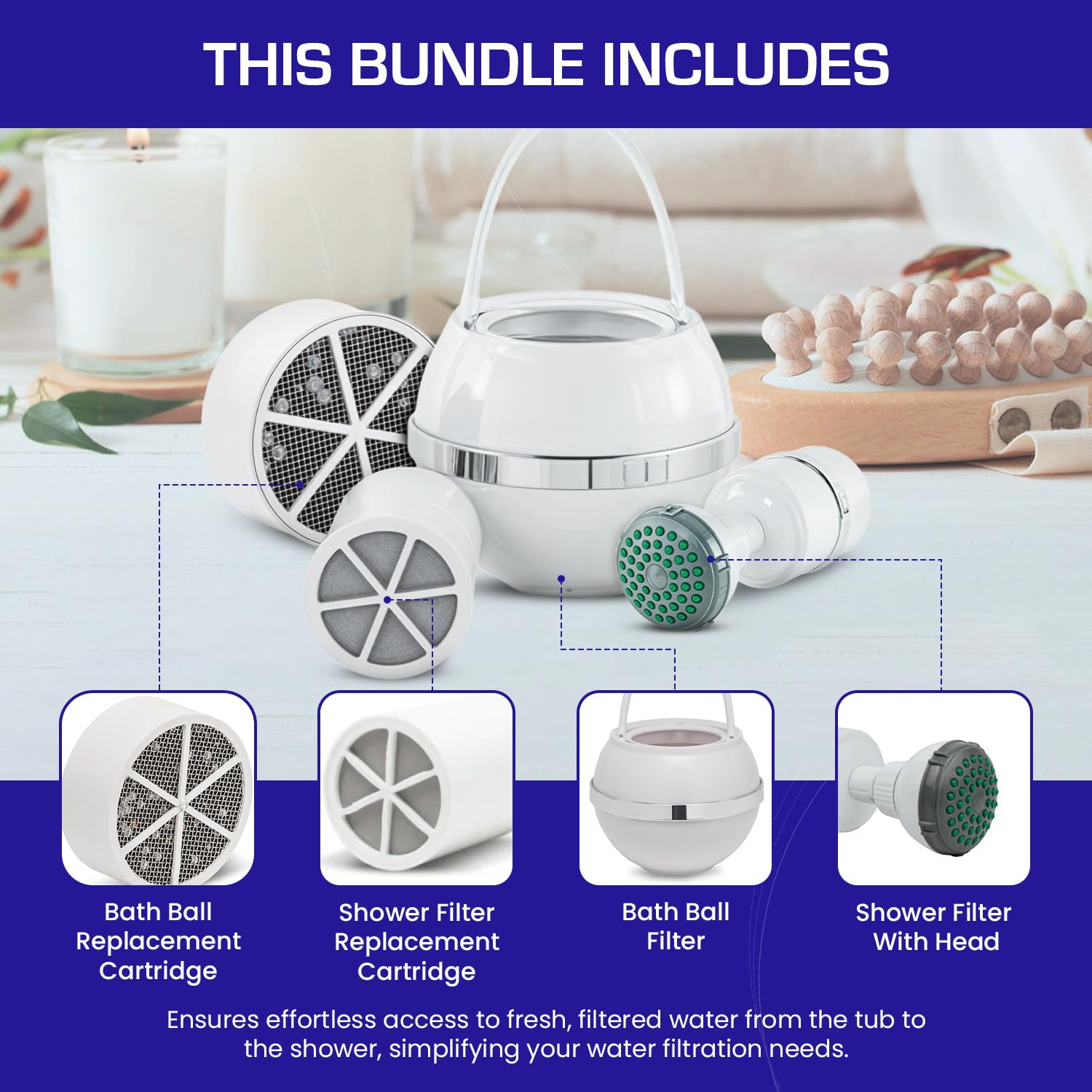 Crystal Quest Replacement Filter Chlorine Removal Crystal Quest Shower ...