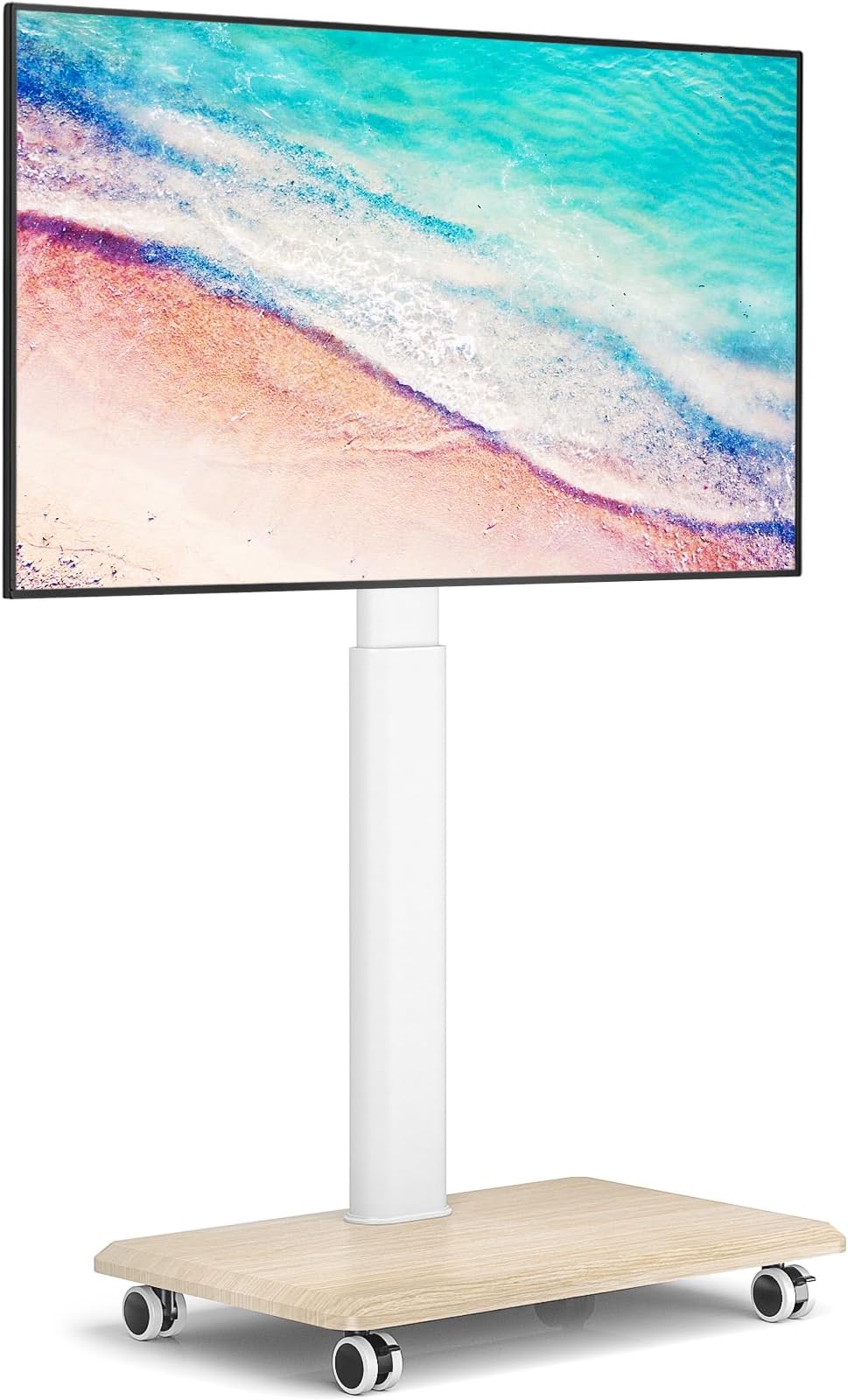 Amazon.com: 5Rcom Floor TV Stand with Mount, Height Adjustable TV Floor ...