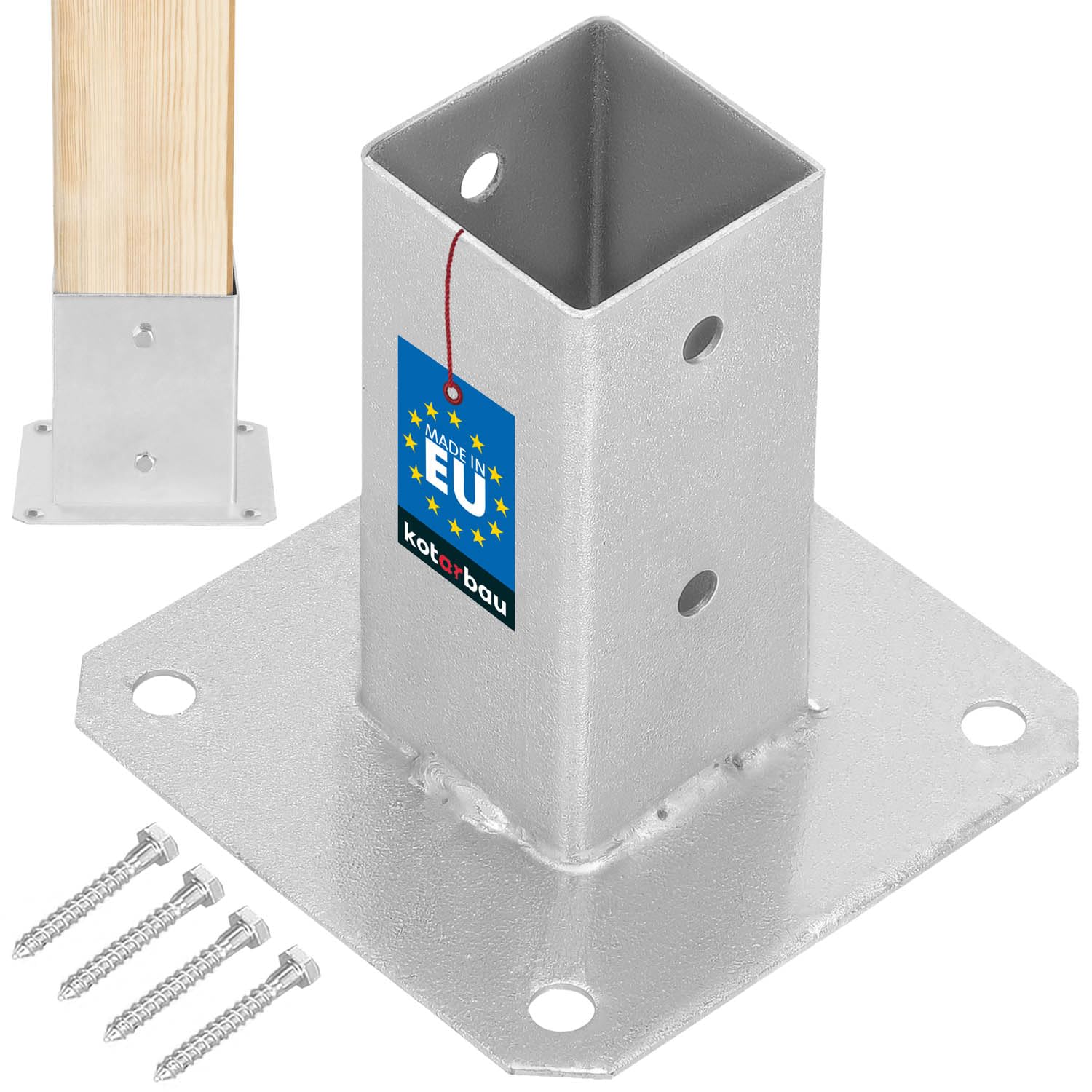 Anclaje Para Poste De Estructura De Madera