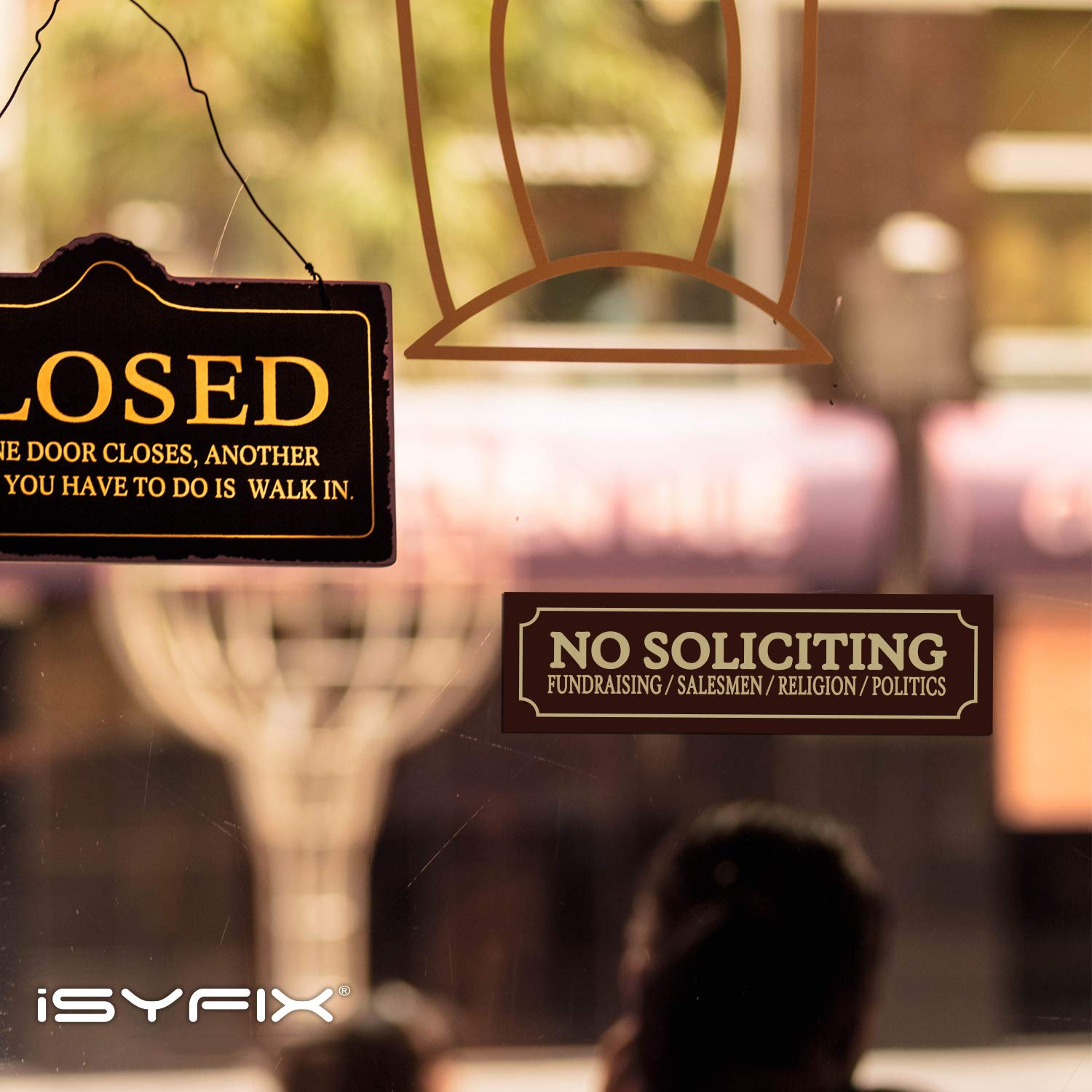 Snapklik.com : No Soliciting Sign Sticker For House, Home & Business ...