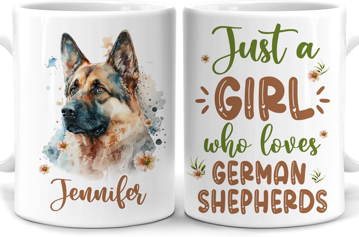 Amazon.com: Hyturtle Personalized Gifts German Shepherd Lover - Just A ...
