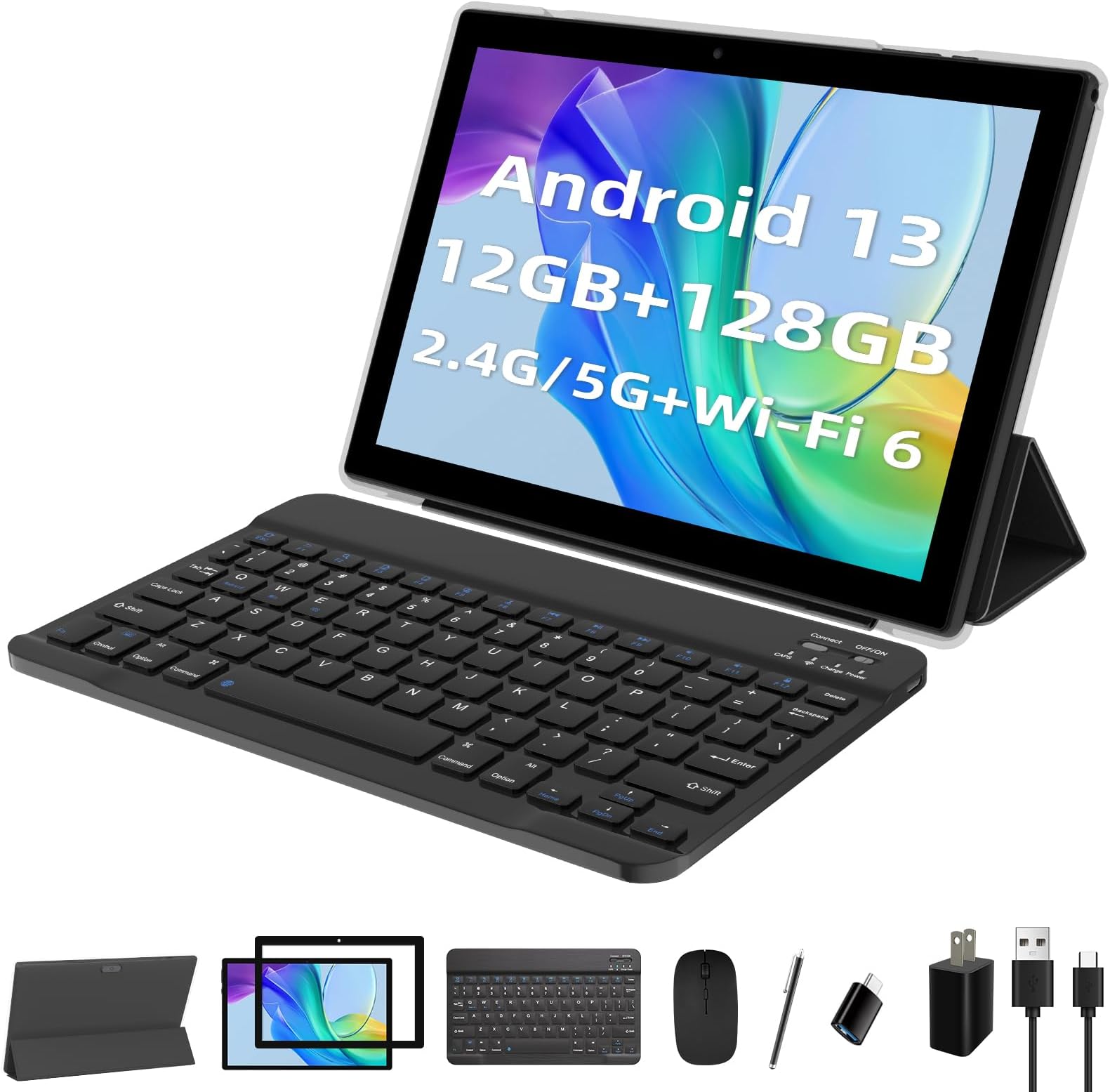 Amazon.com : YQSAVIOR Android 13 Tablets 10 Inch, 12GB+128GB ROM+1TB ...