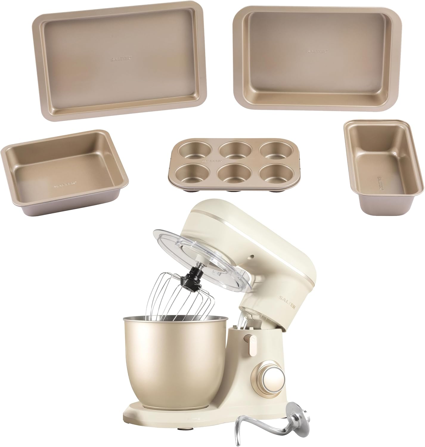 Salter COMBO-8912A Bakes Stand Mixer & Bakeware Set - Electric Whisk ...