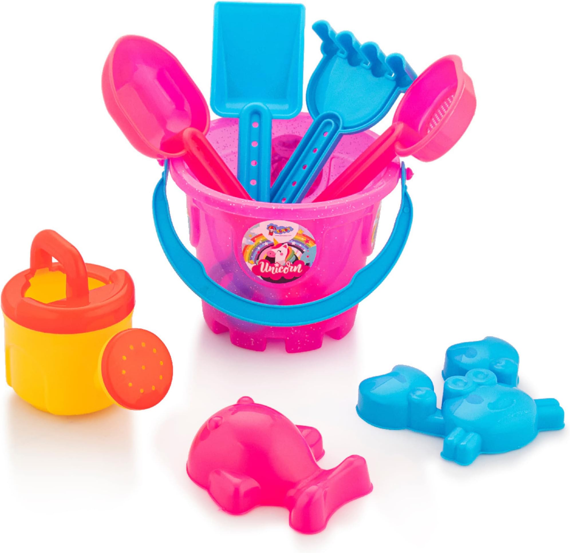 Buy Storio Beach Sand Toys Castle Play Set with Fish, Crab Moulds for ...