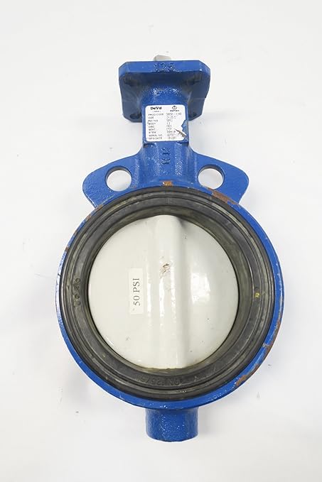 DELTECH DELVAL 50050111E380 Iron Wafer Butterfly Valve 5IN D596825 ...
