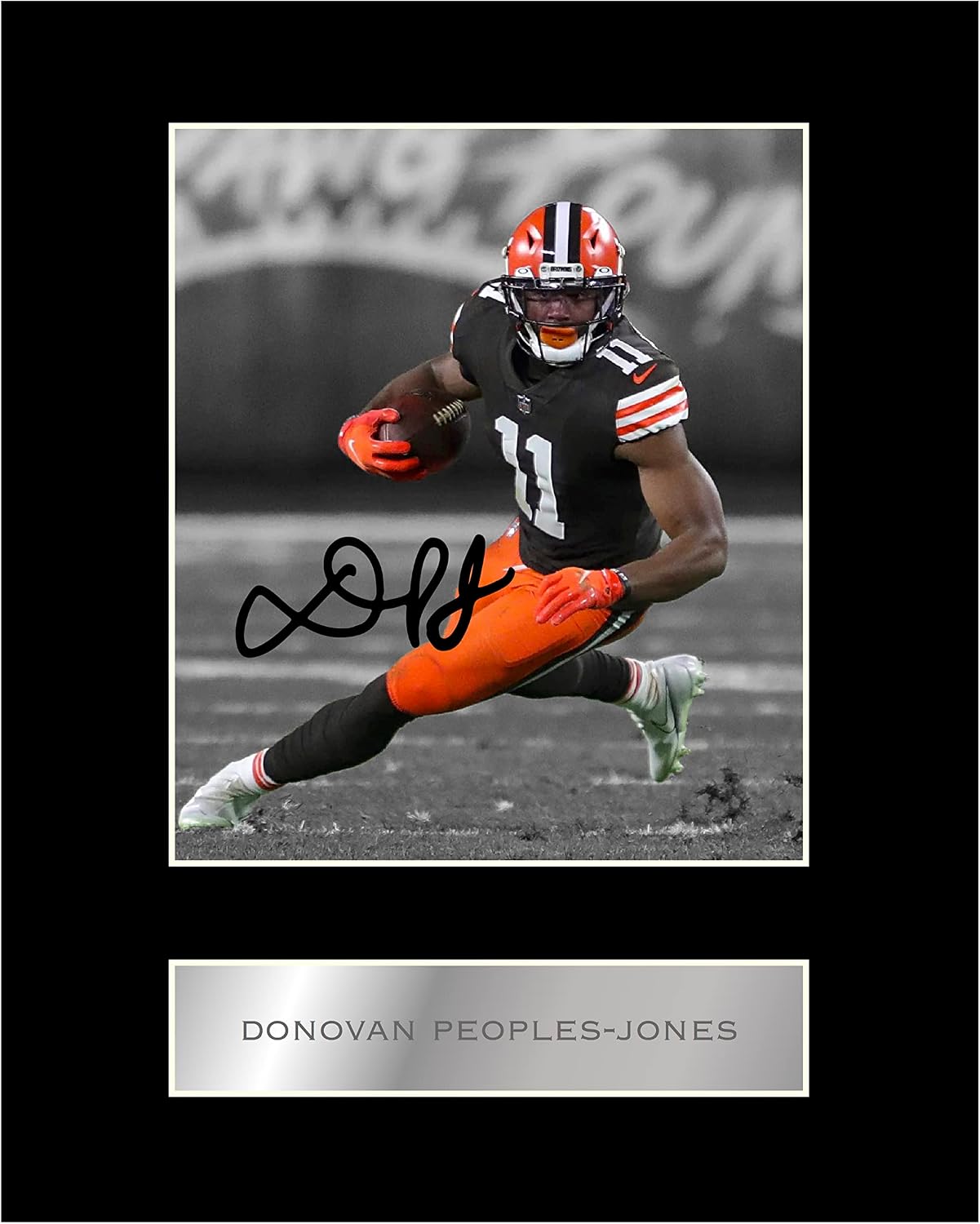 Amazon.com: Donovan Peoples-Jones Pre Printed Signature Signed Mounted ...