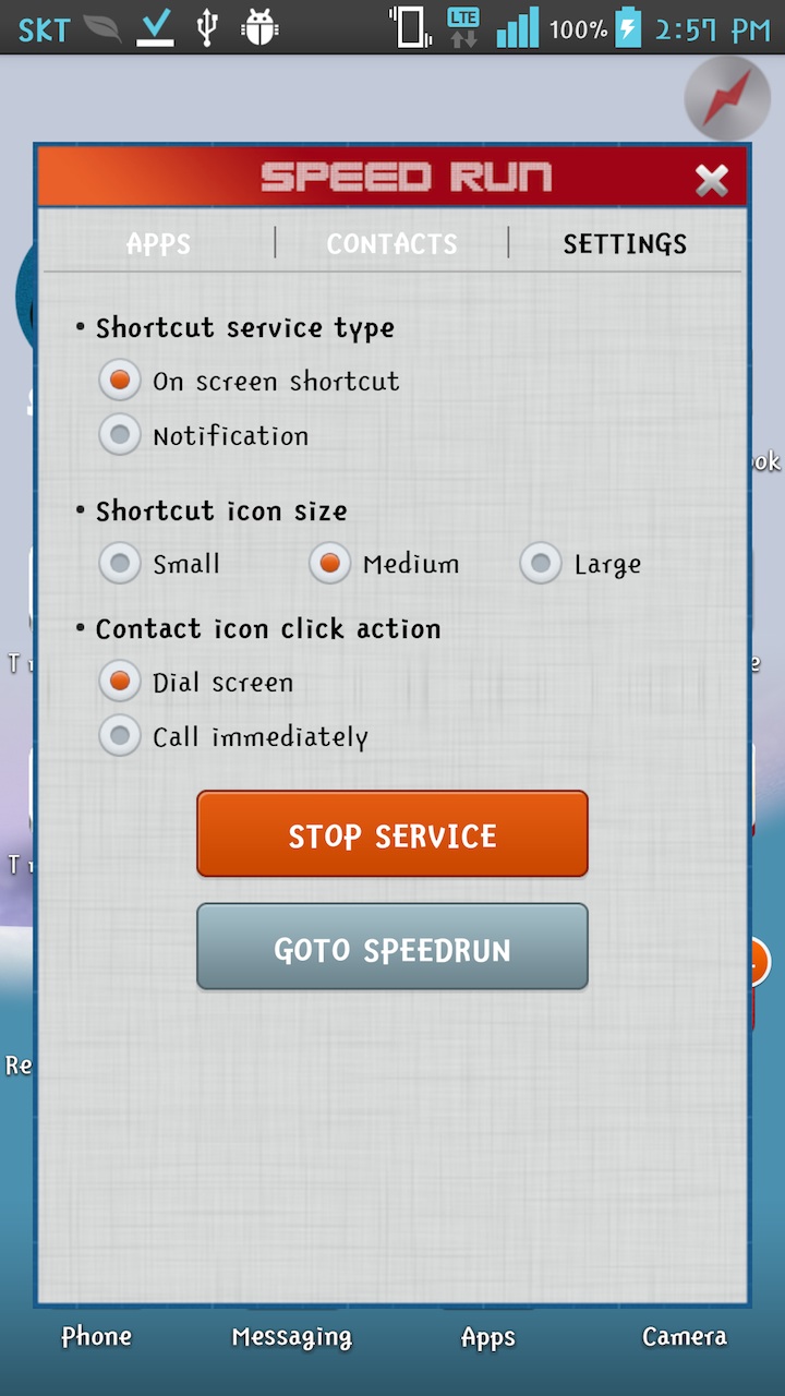 SPEEDRUN-One touch app execution, one touch phone call - App on the ...