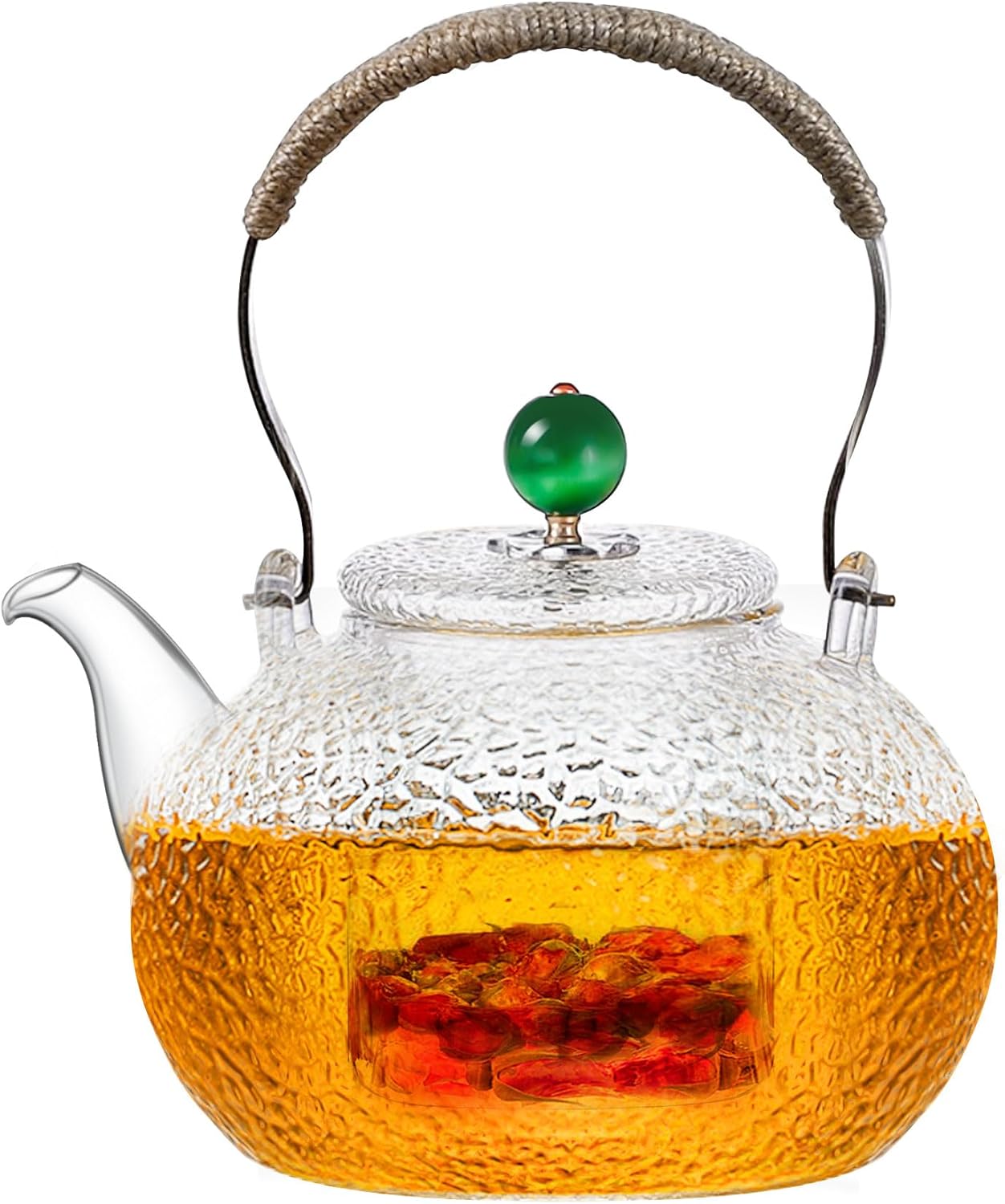 Amazon.com | 44 oz/1300ml Glass Teapot with Removable Infuser and Lid ...