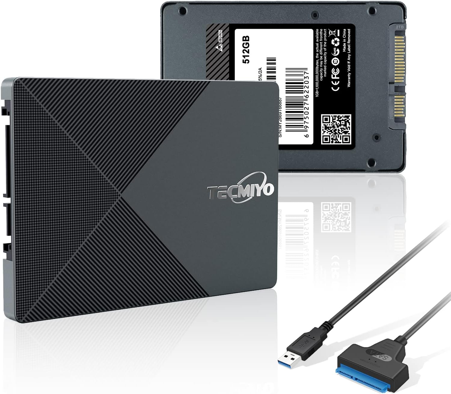 Amazon.com: TECMIYO Unidad interna de estado sólido SSD SATA de 512 GB ...
