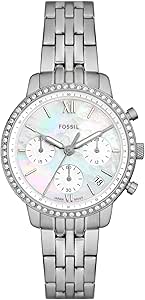 Amazon.com: Fossil Women's Neutra Chronograph Silver Stainless Steel ...