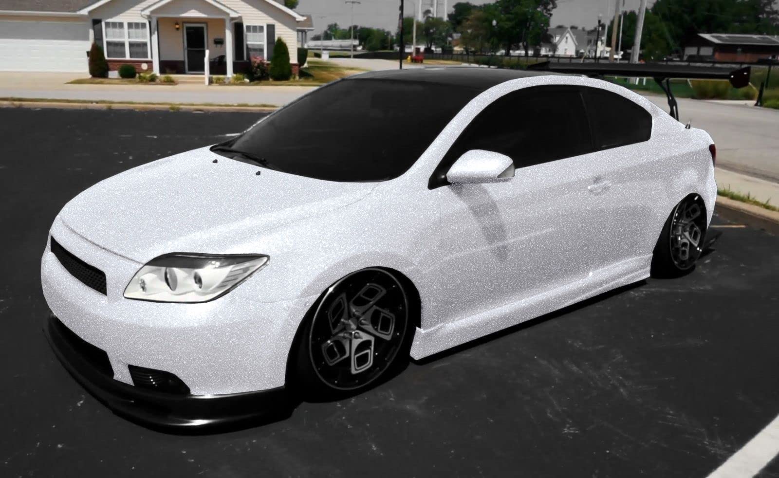 Buy 4"x8" (10cmx20cm) Sample Gloss Glitter Pearl White High Glossy ...