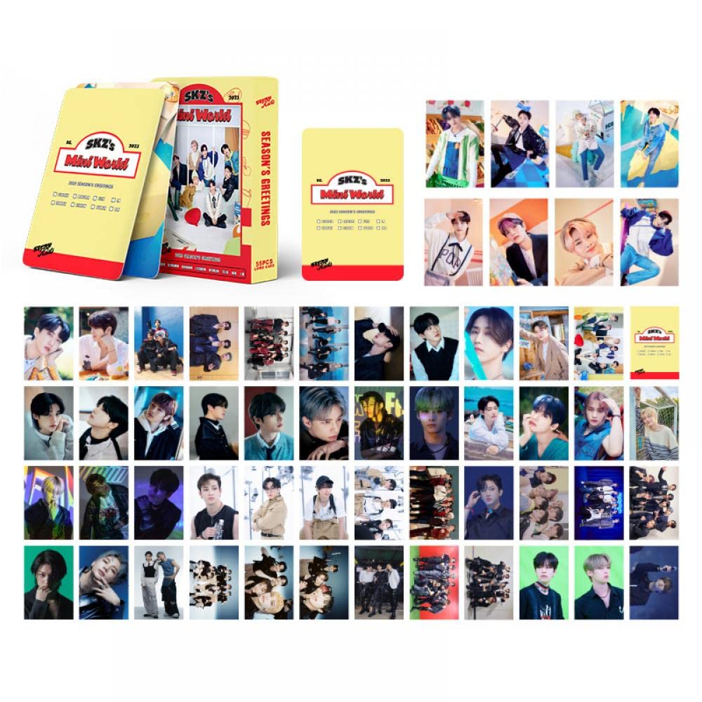 Buy Goodern 55PCS Stray Kids Cards Stray Kids Lomo Cards Stray Kids ...