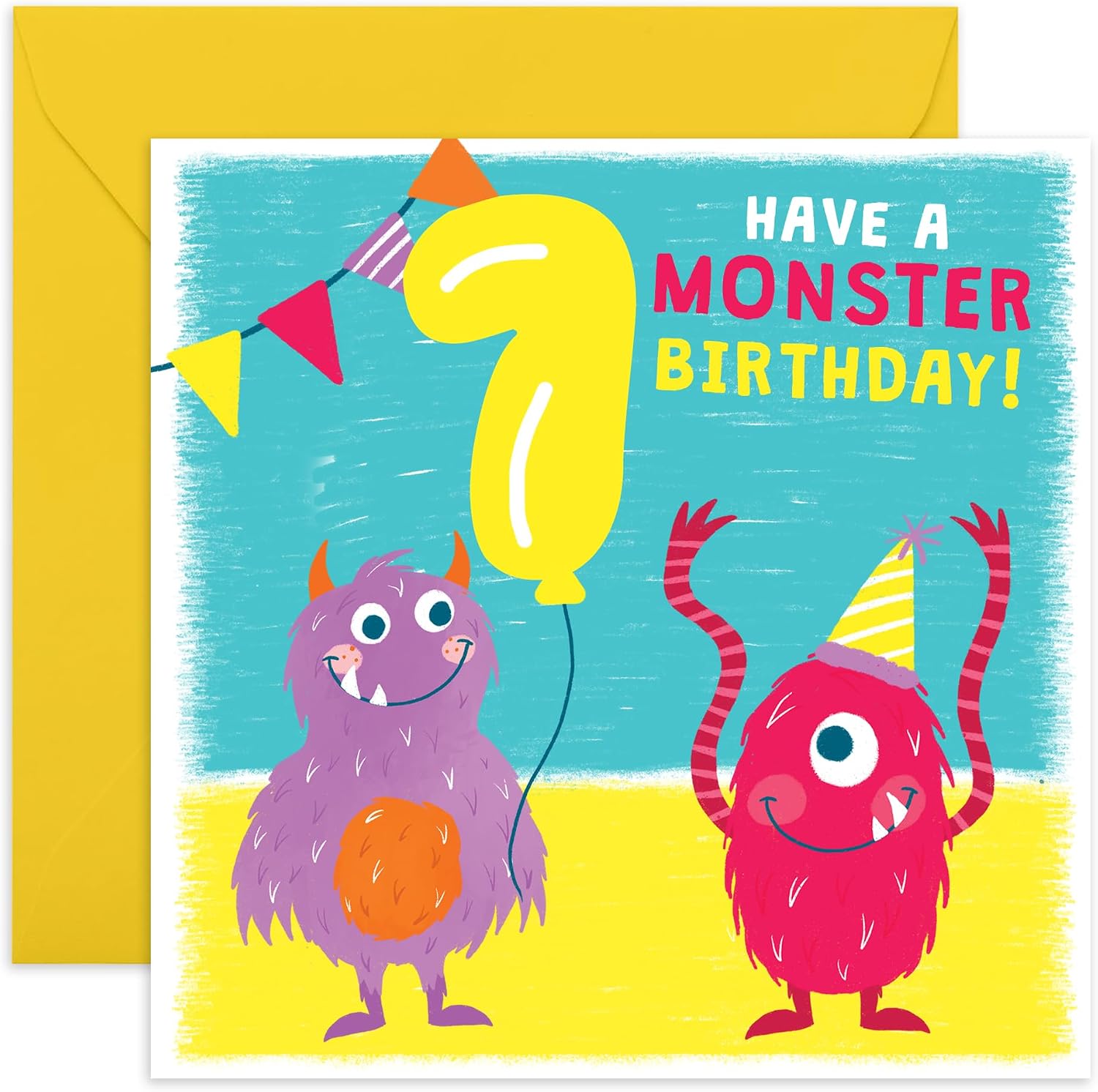 Amazon.com : CENTRAL 23 Birthday Card 7 Year Old Girl Boy - Party ...