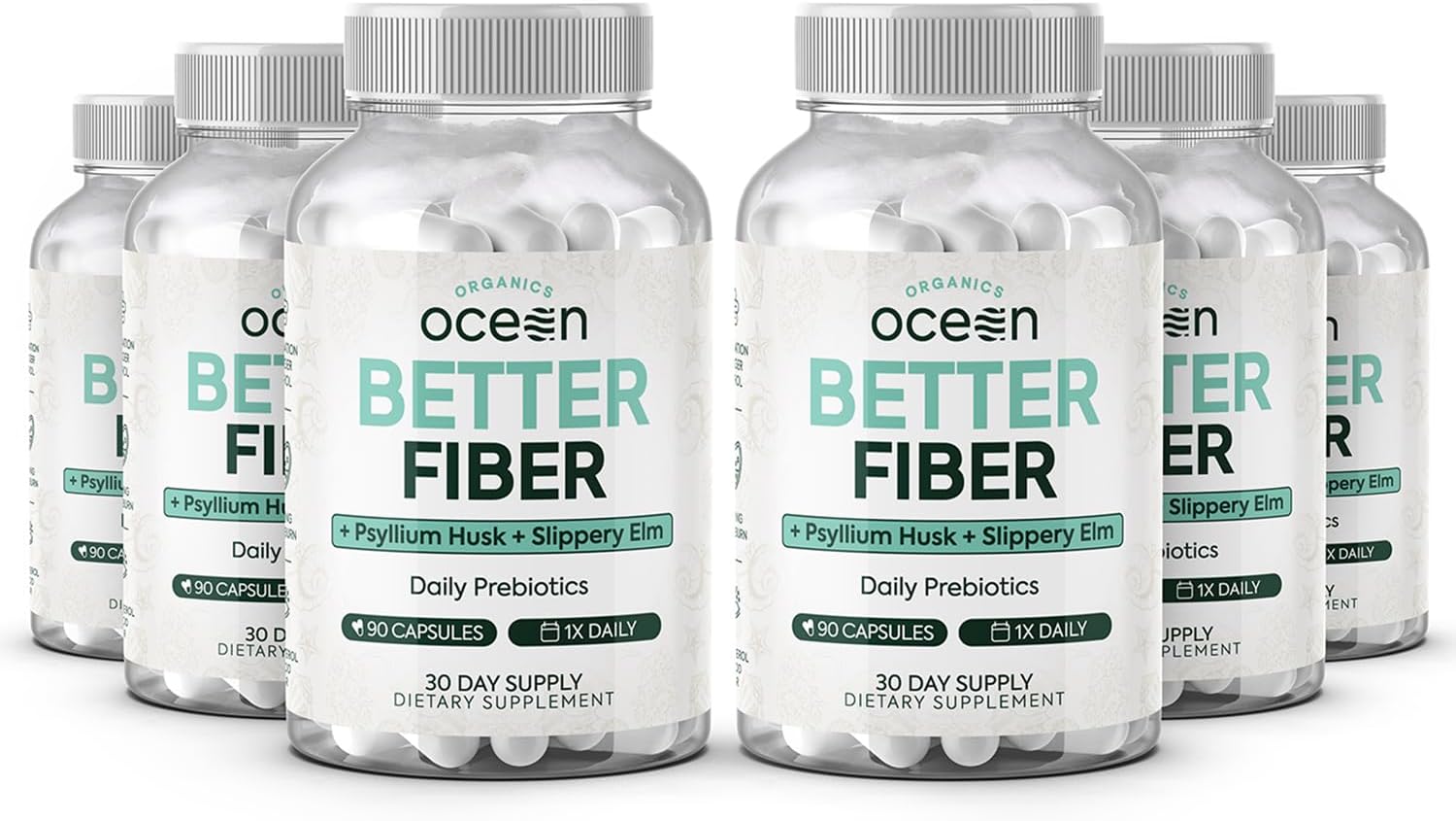 Amazon.com: Organics Ocean Better Fiber - Daily Fiber Supplement - Soften Stool for Effortless ...