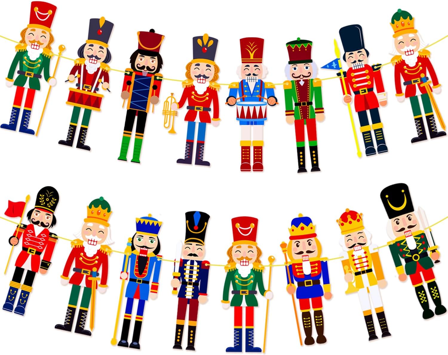 Amazon.com: Christmas Nutcracker Party Banners King and Soldier ...