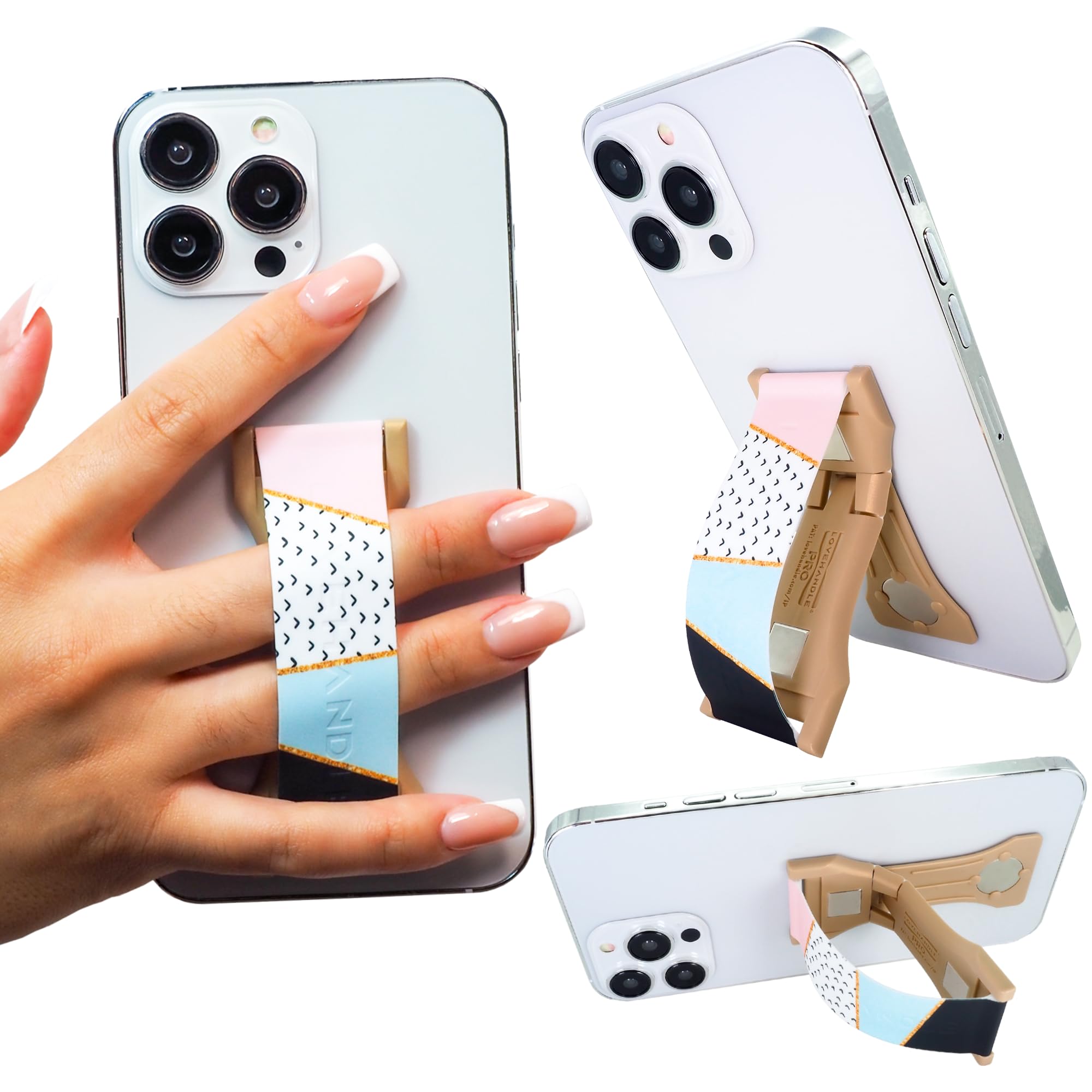 Amazon.com: LOVEHANDLE PRO Premium Phone Grip - Silicone Phone Strap ...
