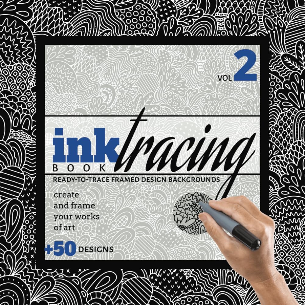 Amazon.com: INK TRACING BOOK | VOL 2: READY-TO-TRACE FRAMED DESIGN ...