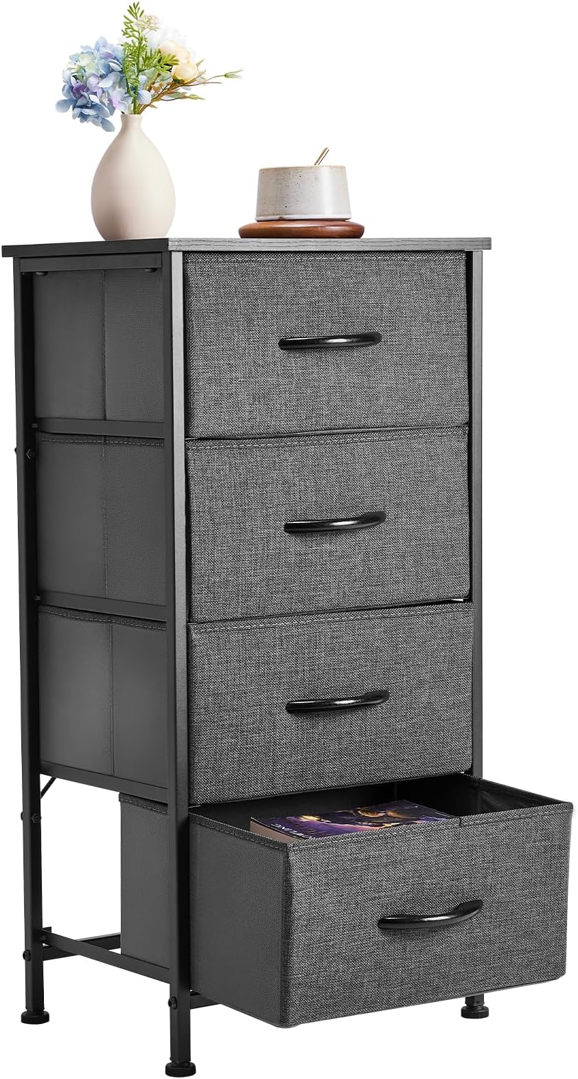 GMK Cajonera para Recamara con 4 Cajones, Comoda Mueble Organizador con ...