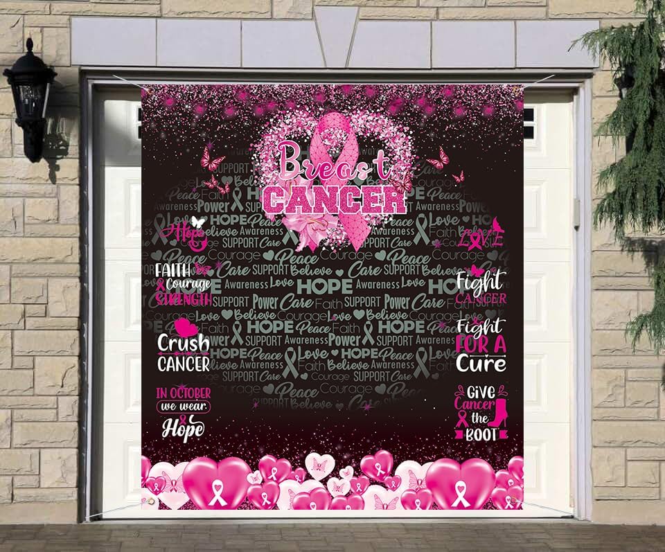 Amazon.com : Generic Breast Cancer Awareness Photography Backdrop ...
