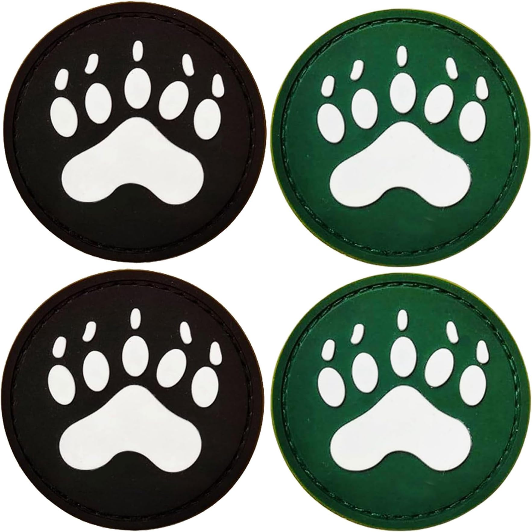 Amazon.com: Bear Claw Tracker PAW Patch Hook and Loop Tactical Morale Applique Fastener Military ...