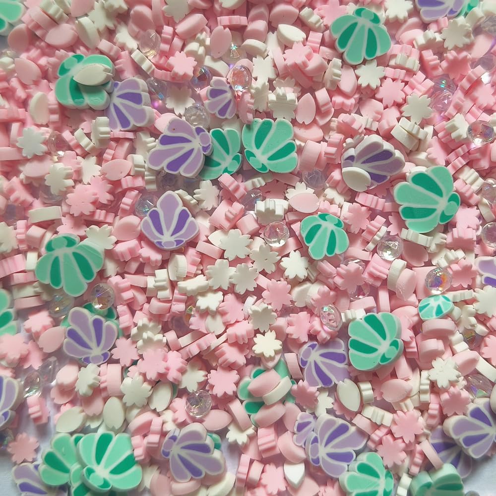 Amazon.com: 40g Fimo Polymer Shells Slices Art Design Charms Supplies ...