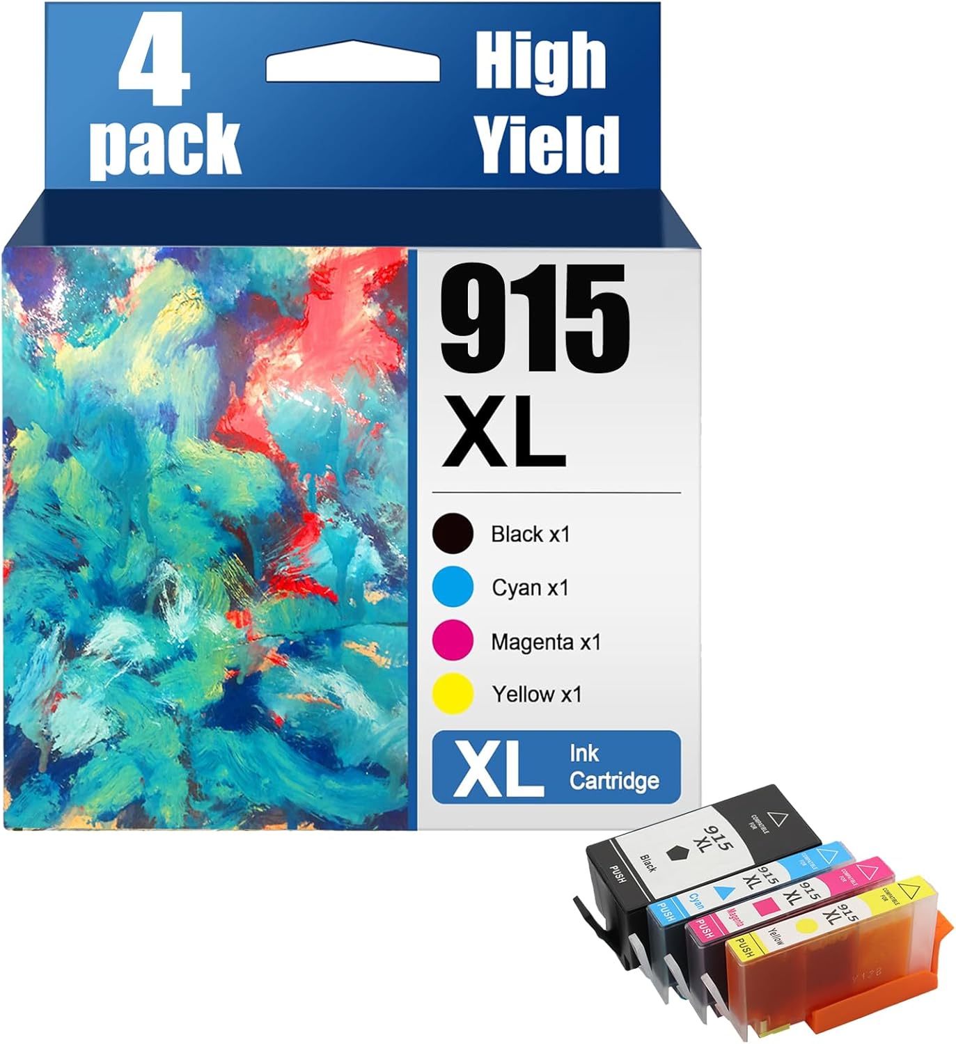 Amazon.com: 915XL Ink Cartridges Compatible for HP Officejet 8010 8012 ...