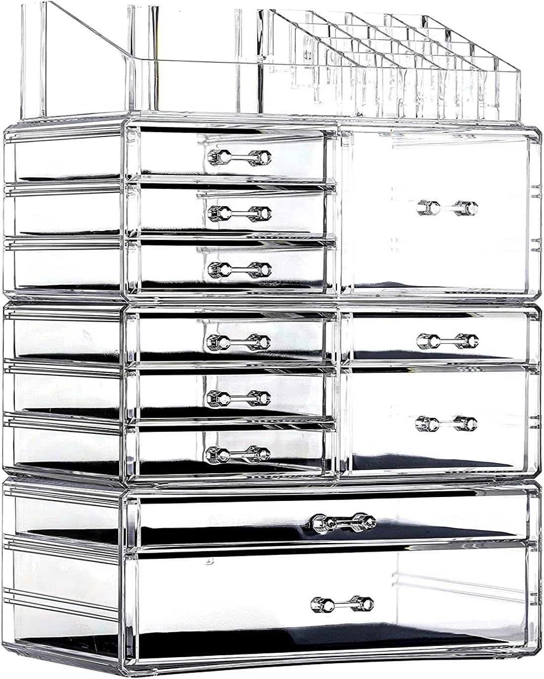 Amazon.com: Cq acrylic Clear Makeup Storage Organizer Drawers Skin Care ...