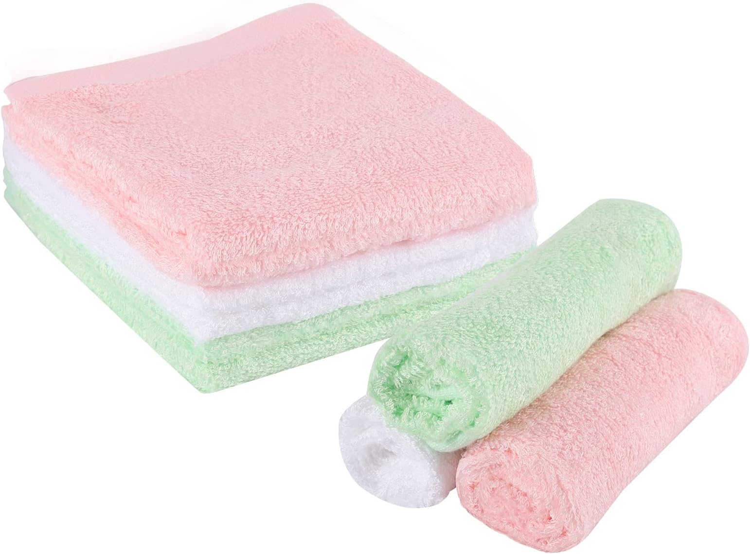 Xumann Flannels Face Cloth Pack 6 for Kids Women, 12 X 12 Inch Flannel ...