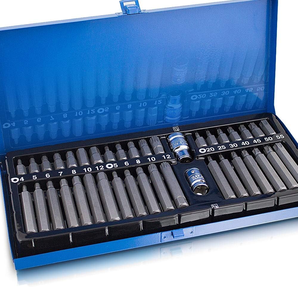 BITUXX® 41 teiliger Bitsatz Vielzahn Torx Innensechskant Nuss Nüsse ...