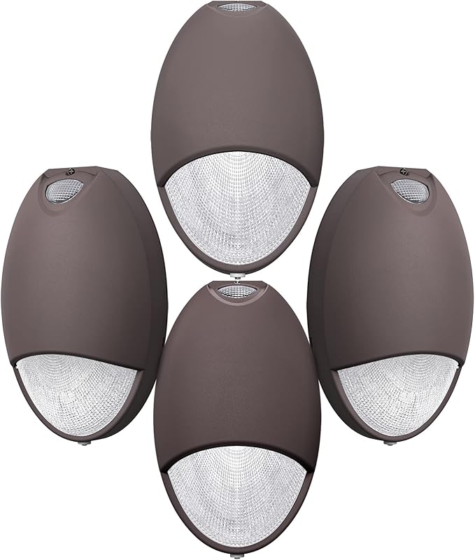 Led Emergency Wall Pack Light With Battery Backup Photocell Sensor ...