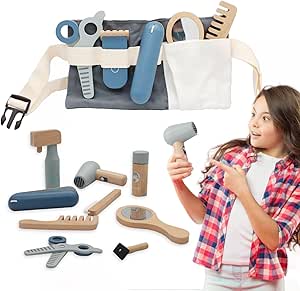 Amazon.com: Wooden Makeup Toys Set, Beauty Salon Toys,Toddler Pretend ...