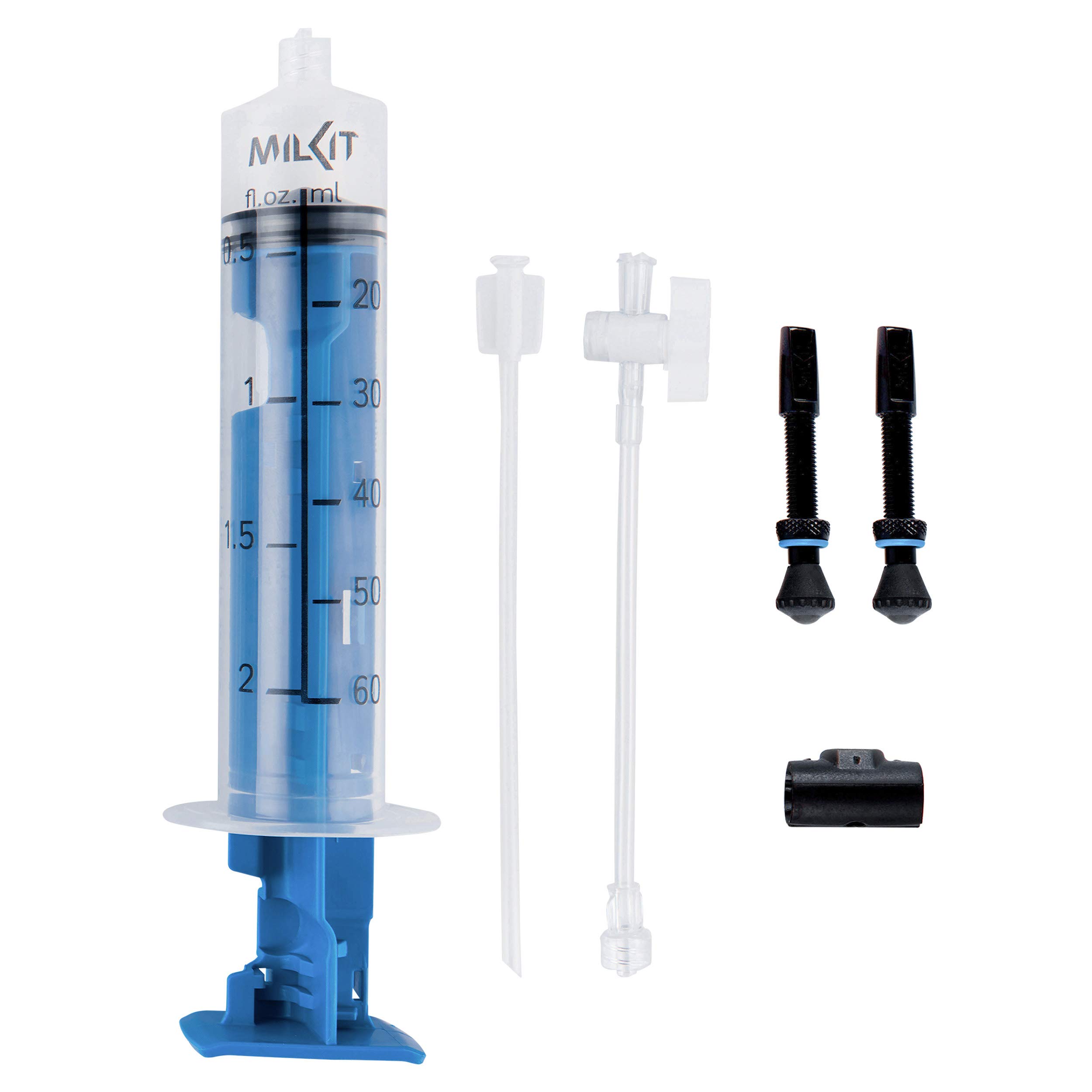 Milkit Compact Tubeless Valve System Tire Sealant Injector 60ml Syringe ...