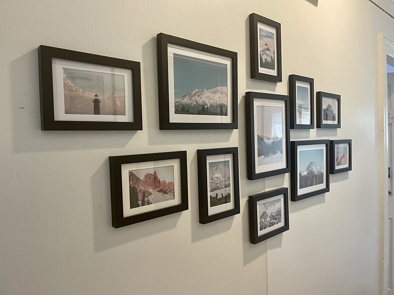 $9/mo - Finance 11 Pack Wooden Picture Frames 5x7 8x10 Gallery Wall ...