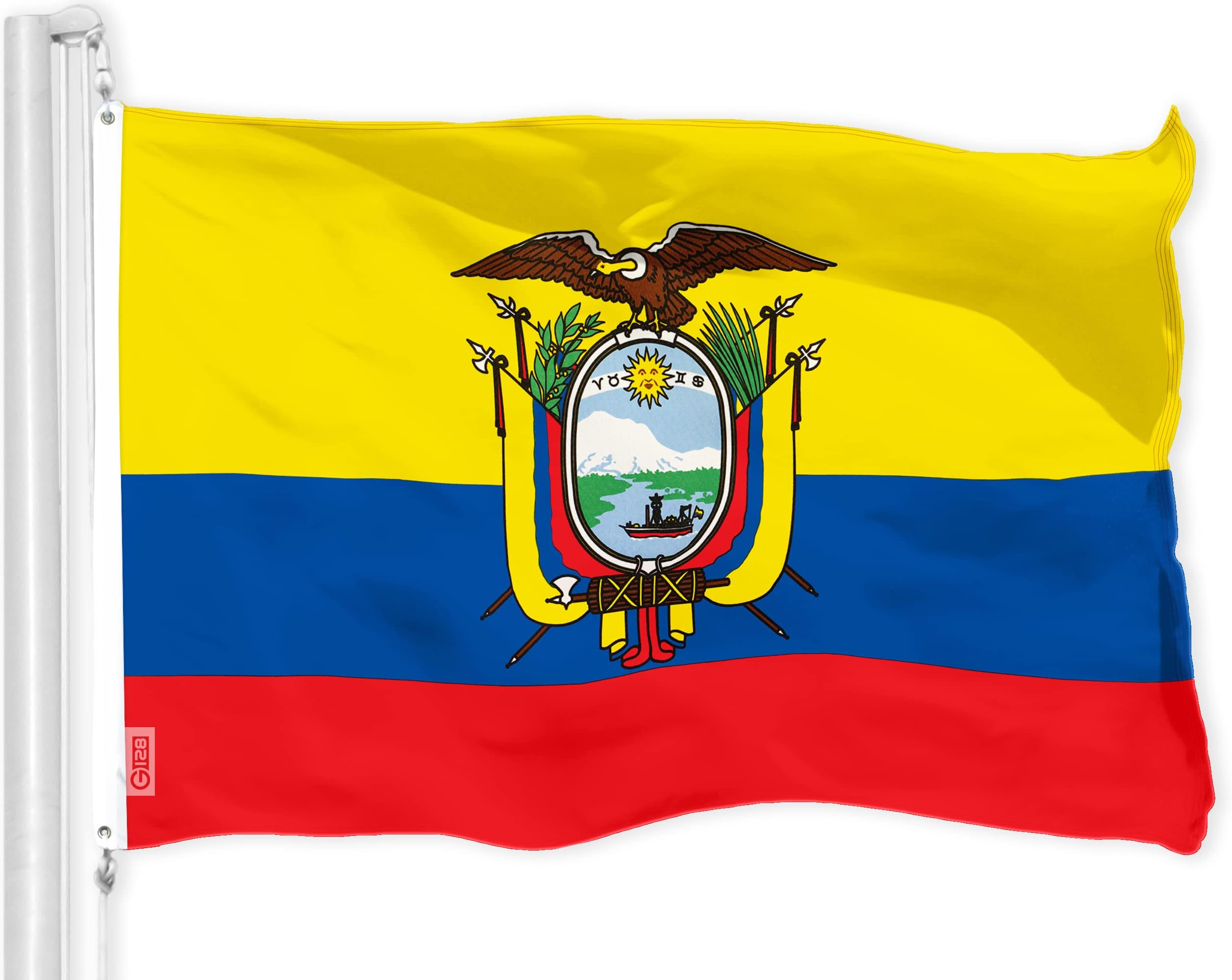 Amazon.com : AZ FLAG Ecuador Flag 2' x 3' - Ecuadorian Flags 60 x 90 cm - Banner 2x3 ft : Patio ...