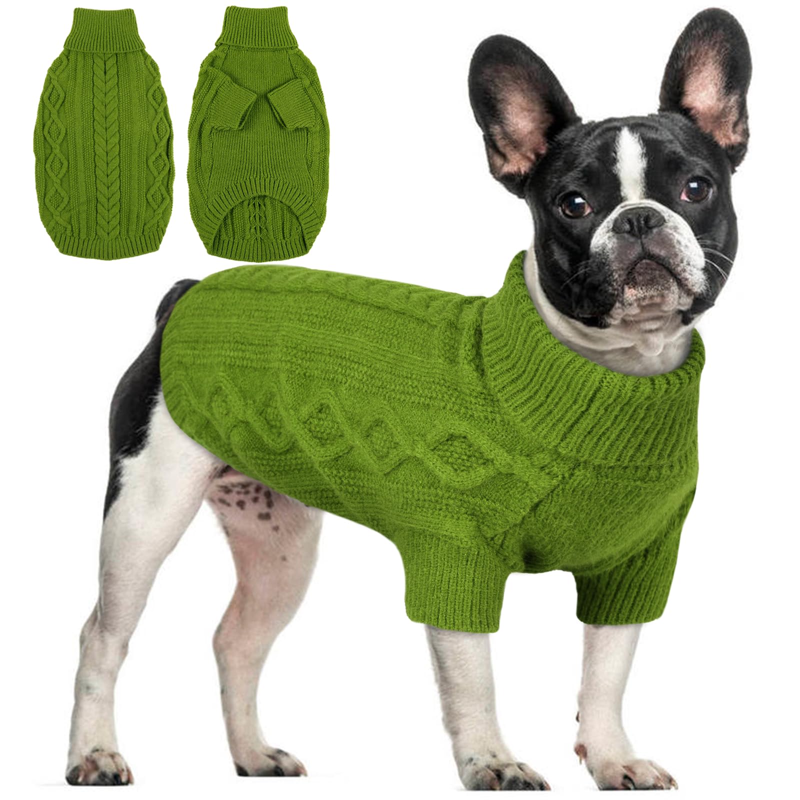 Hjumarayan Dog Jumper Knitted Dog Jumpers for Puppy Small Medium Dogs ...