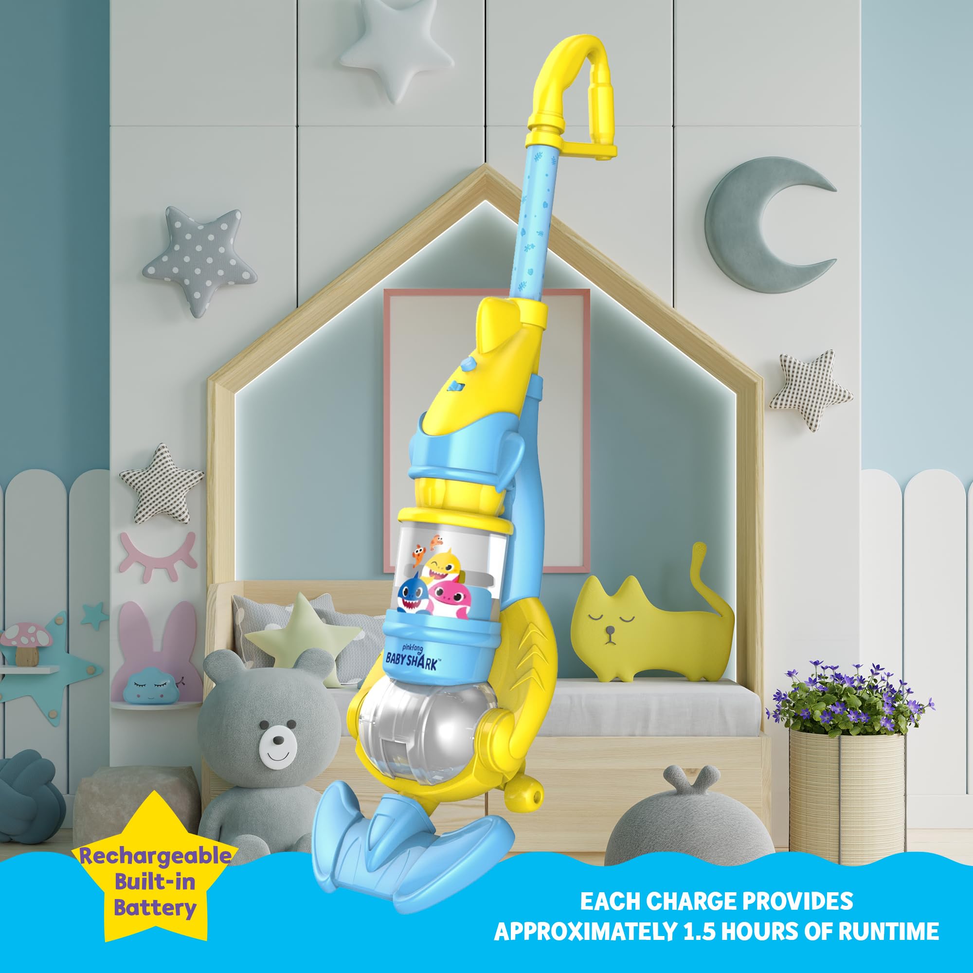 Snapklik.com : Core Innovations Pinkfong Baby Shark Kids Vacuum Cleaner ...