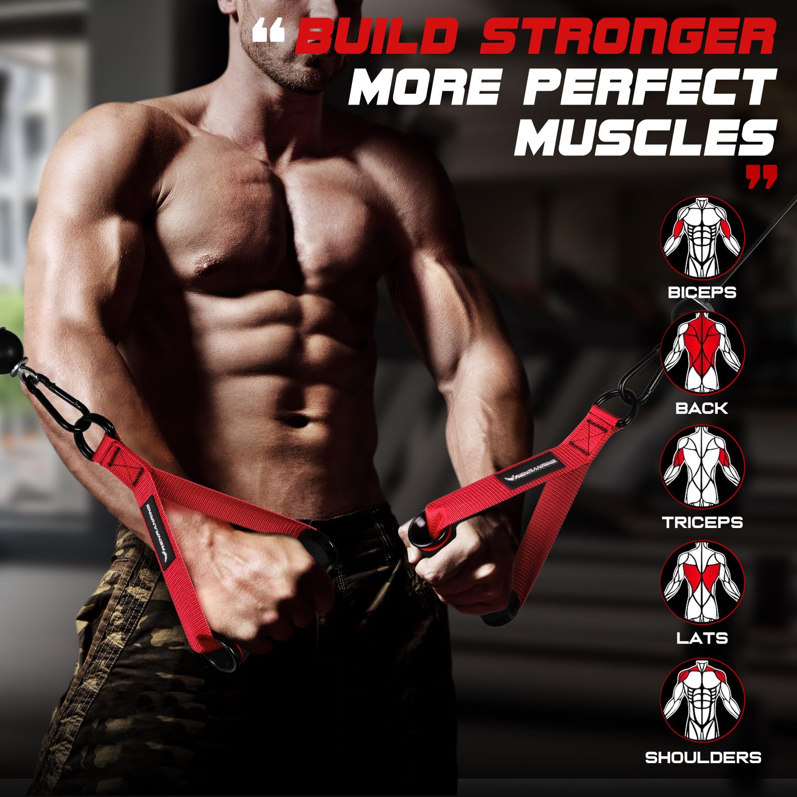Snapklik.com : Gym Exercise Handles, Replacement Handle Attachments For ...