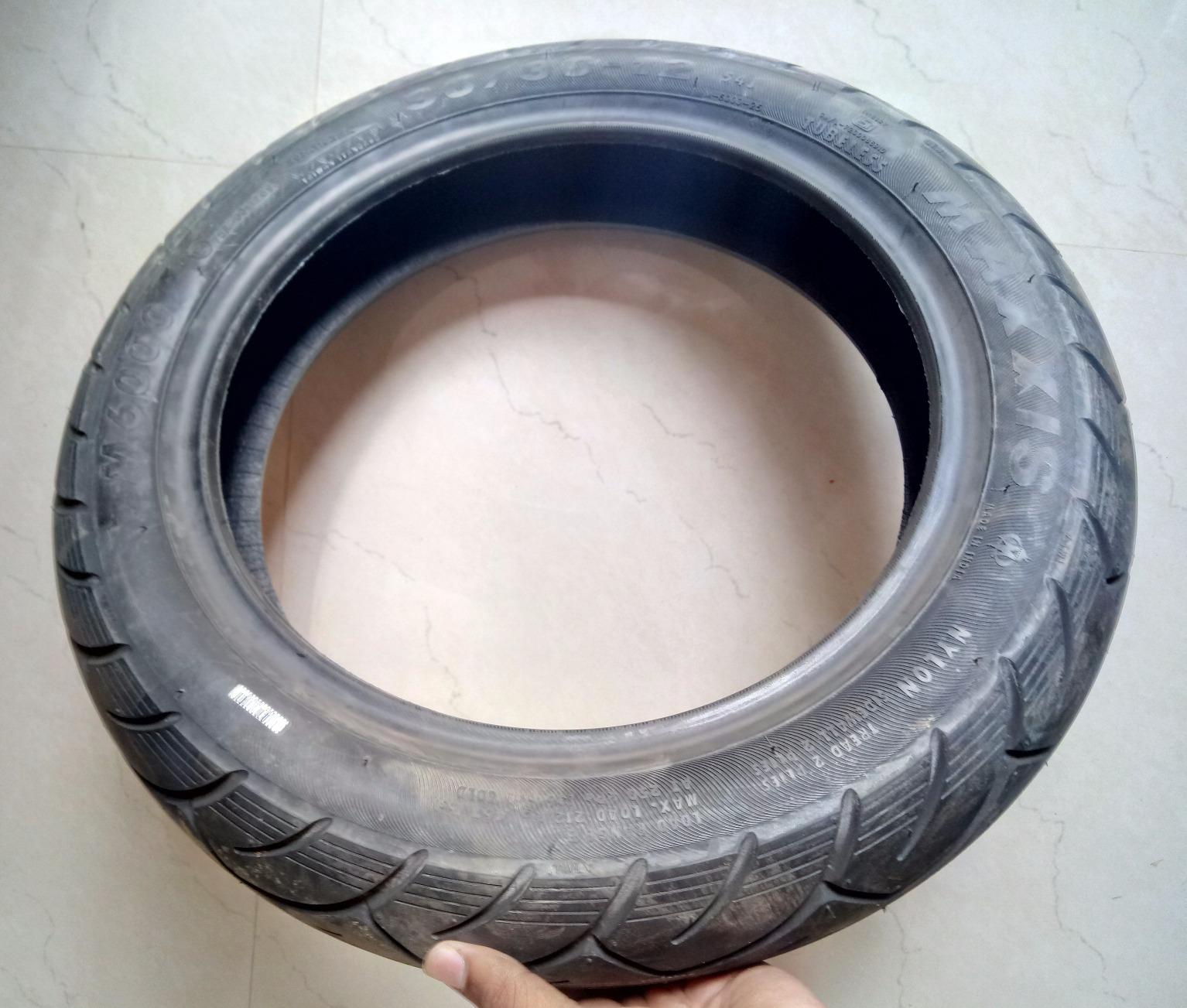 Maxxis 90/90-12 1 M6000 53J TL Tubeless (Front/Rear) : Amazon.in ...